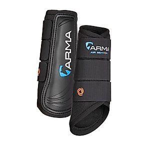 Shires ARMA Air Motion Brushing Boots (Cob, Black)