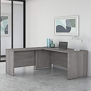 Bush Business Furniture Studio C L Shaped Desk with Return, 72W x 30D, Platinum Gray