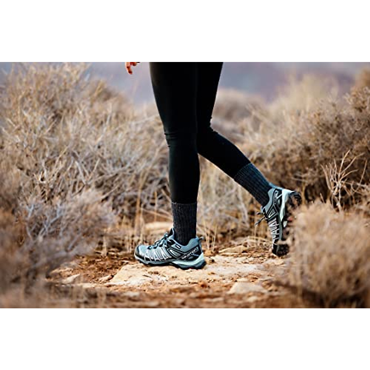 Salomon Women's X ULTRA PIONEER CLIMASALOMON™ WATERPROOF Hiking Shoes for Women, Stormy Weather / Alloy / Yucca, 9