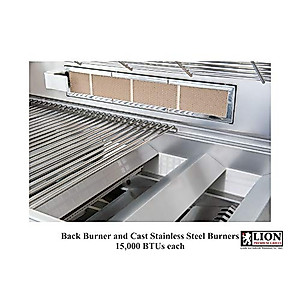 Lion Premium Grills 40-Inch Natural Gas Grill L90000 with Exclusive Best of Backyard Gourmet Package