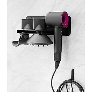 Hair Dryer Holder for Dyson Supersonic Airwrap Hair Dryer, Metal Blow Dryer Stand for Bathroom and Salon, Wall Mount Attachments Storage
