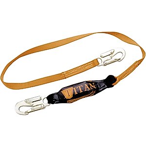 Miller by Honeywell Titan T6111-Z7/6FTAF 6-Feet Pack-Type Shock-Absorbing Lanyards, Orange