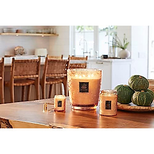 Voluspa Spiced Pumpkin Latte Candle | 18 Oz | Large Glass Jar with Glass Lid | All Natural Wicks and Coconut Wax for Clean Burning