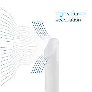 JMU 100Pcs Dental HVE Suction Tips, Dental Evacuation Tips, High Volume Evacuator Tips, Disposable Vented Evacuation Aspirator Tips