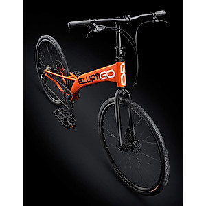 ElliptiGO RSUB Road Performance Outdoor Stand Up Bike and Best Hybrid Indoor Exercise Trainer, Orange