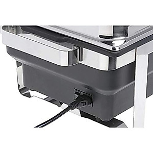 Electric Water Pan Full Size Black Metal - 22 1/2"L x 13 1/2"W x 7 3/8"H