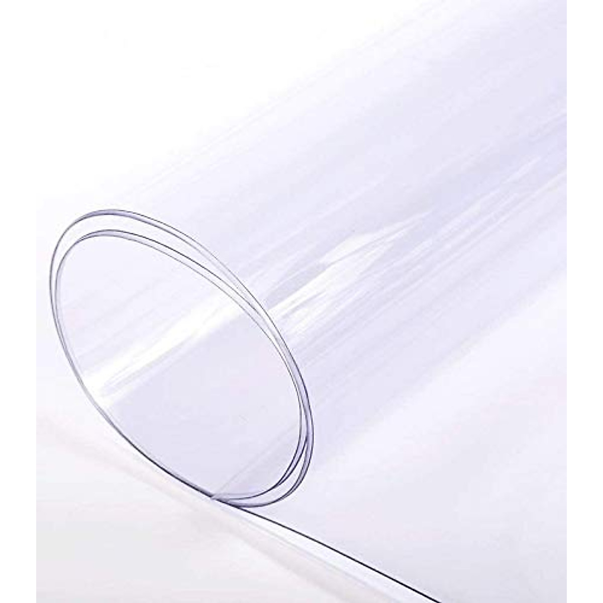 Clear Plastic Vinyl Fabric 04 Gauge - 60 Gauge Sizes by The Yard DIY Table Covers Machinery Recreational Use Waterproof Covering Lining (16 Gauge)