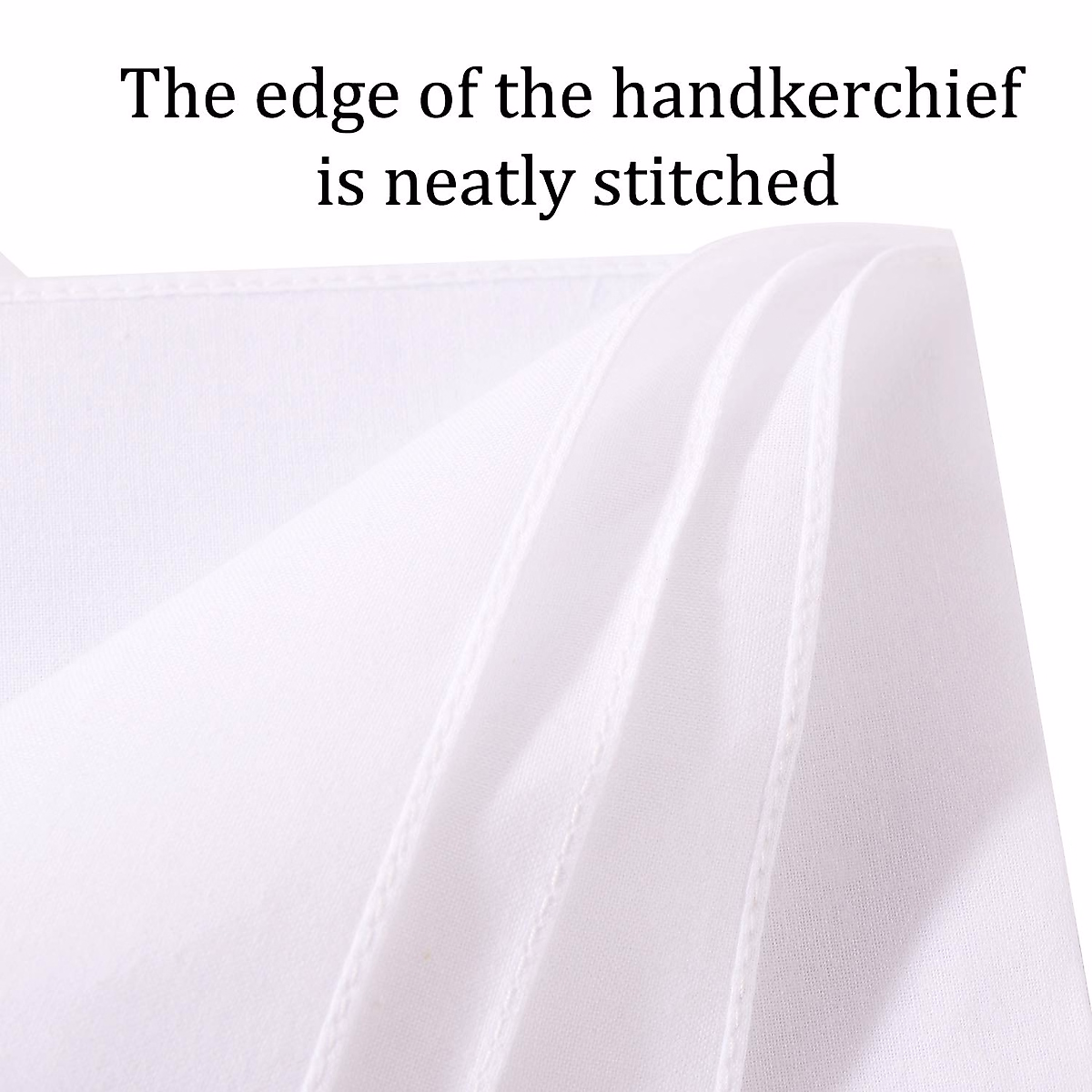 Deviegath Men's Handkerchiefs 18 Pack 100% White Cotton Solid White Hankie