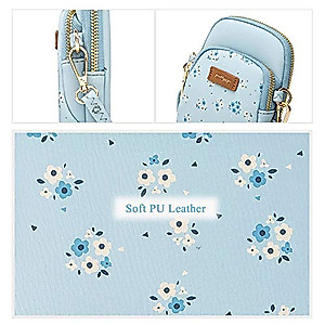 Techcircle Small Crossbody Purse for Girls, PU Leather Cell Phone Wallet Shoulder Bag with Removable Strap for iPhone 12/11/10/8/7, Galaxy Note8/Note9/S9+/S10+/S20 FE, LG Stylo 4/G8/G7/V50, Pink