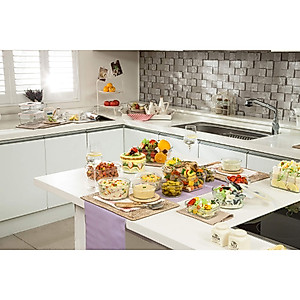 GLASSLOCK Oven and Microwave Safe Glass Food Storage Containers 18 Piece Set