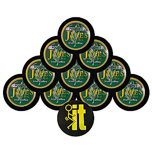 DC Crafts Nation Skin Can Cover FIT Black with 10 Cans Jake's Mint Chew Irish Coffee Pouches