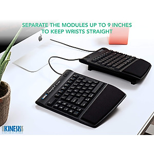 KINESIS Freestyle2 Ergonomic Keyboard w/ VIP3 Lifters for Mac (9" Separation)