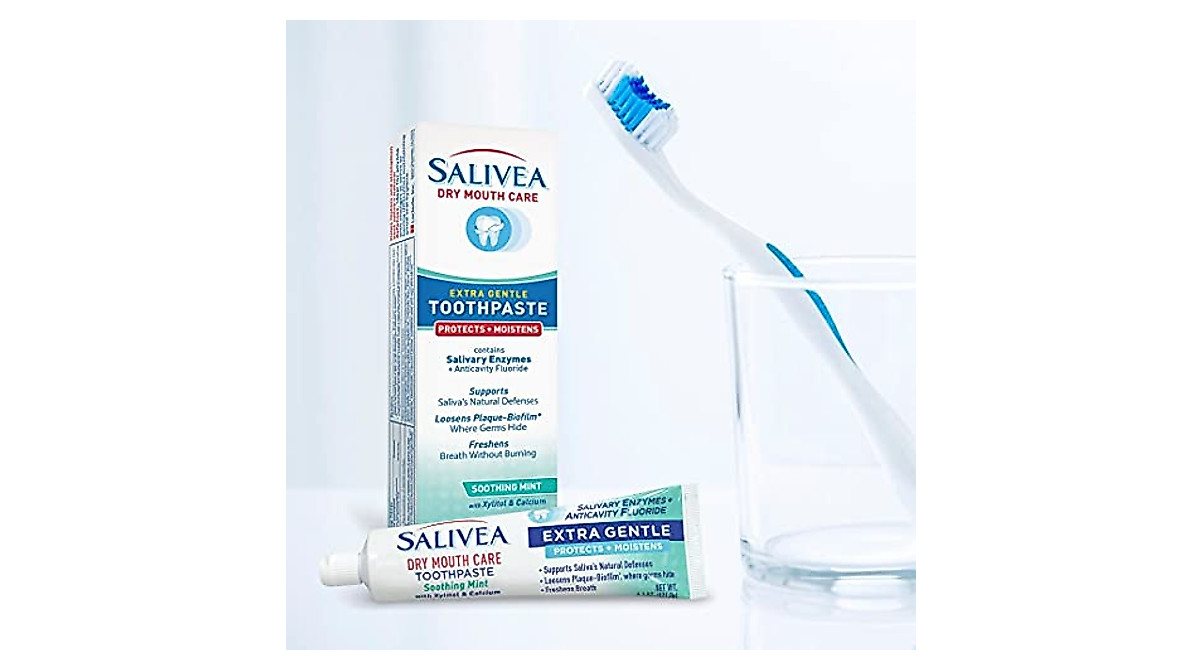 SALIVEA Dry Mouth Toothpaste - Gentle Relief with Natural Salivary Enzymes