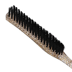 Point Tail Teasing Brush Hari Shaving Brush, Nylon Bristles Men Shaving Brush Beard Cleaning Tool for Homeuse or Barber Salon (Gold)