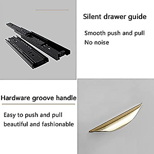 SWTOM Light Luxury Dressing Table, Modern Italian Minimalist Bedroom Makeup Desk, Net Red ins Makeup Table and Chair with LED Mirror