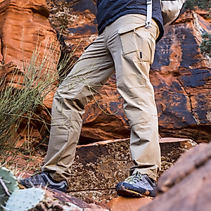 Helikon-Tex OTP Outdoor Tactical Pants - Water Resistant Ripstop Mens Cargo Pants - Outback Line - Lightweight, Hiking, Law Enforcement, Work Pants, Shadow Grey VersaStretch Lite Waist 38 Length 30