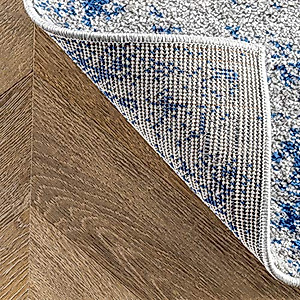 nuLOOM Vintage Willena Runner Rug, 2 ft 6 in x 14 ft, Blue