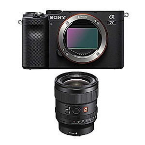 Sony Alpha a7C Full-Frame Compact Mirrorless Camera (Black) Bundle with FE 24mm f/1.4 GM Lens (6 Items)