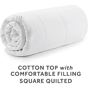 Subeam Premium Electric Heated Square Quilted Mattress Pad 12-Heat Settings Dual Zone Digital Controls 100% Cotton Top, Quen (Queen)