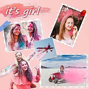 POPUPARTY Gender Reveal Powder - 2 lbs Pink – Perfect for Baby Reveal Balloons, Burnouts, Car Exhaust, Photoshoots, Pinatas