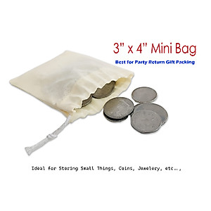 Star Quick Links™ 25 Pcs – (8 x 10 Inch) Muslin Bags Cotton Drawstring Bags Sachet Bag for Home Supplies Potli Bag (8 x 10 Inch)