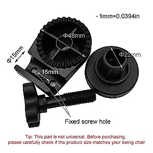 Timyrimy Garden Swing Plastic Fittings (SPF004) to Attach Canopy Frame to Swing Frame, Swing Canopy Bracket Replacement Part (4.9, 1 PCS/CTN)