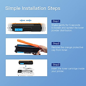 GPC Image Compatible Toner Cartridge Replacement for Brother TN336 TN-336 TN-331 TN331 to use with MFC-L8850CDW HL-L8350CDW MFC-L8600CDW HL-L8250CDN HL-L8350CDWT Printer (Black, Cyan, Magenta, Yellow)