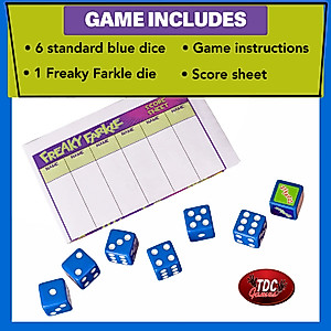 Freaky Farkle Dice Game, Great for Party Favors, Family Games, Stocking Stuffer, Travel Games, and Camping Games, Dice Games for Adults, Fun Games for Family Game Night