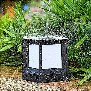 KLFJFD Solar Lights Outdoor,LED Solar Pillar Lamp Modern Simple Metal Aluminum Outdoor Post Light,Villa Park Home Garden Decoration