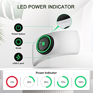 BUSQUEDA Pro Head Strap with Battery for Quest 2,Magnetic Connection 6000mAh Replaceable VR Power, Lightweight & Balance Elite Strap Meta Accessories for Enhanced Support and Comfort in VR