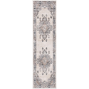 SAFAVIEH Oregon Collection Runner Rug - 2'2" x 8', Beige & Grey, Oriental Distressed Design, Non-Shedding & Easy Care, Ideal for High Traffic Areas in Living Room, Bedroom (ORE898B)