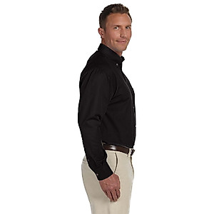 Harriton Men's Long-sleeve Twill Dress Shirt