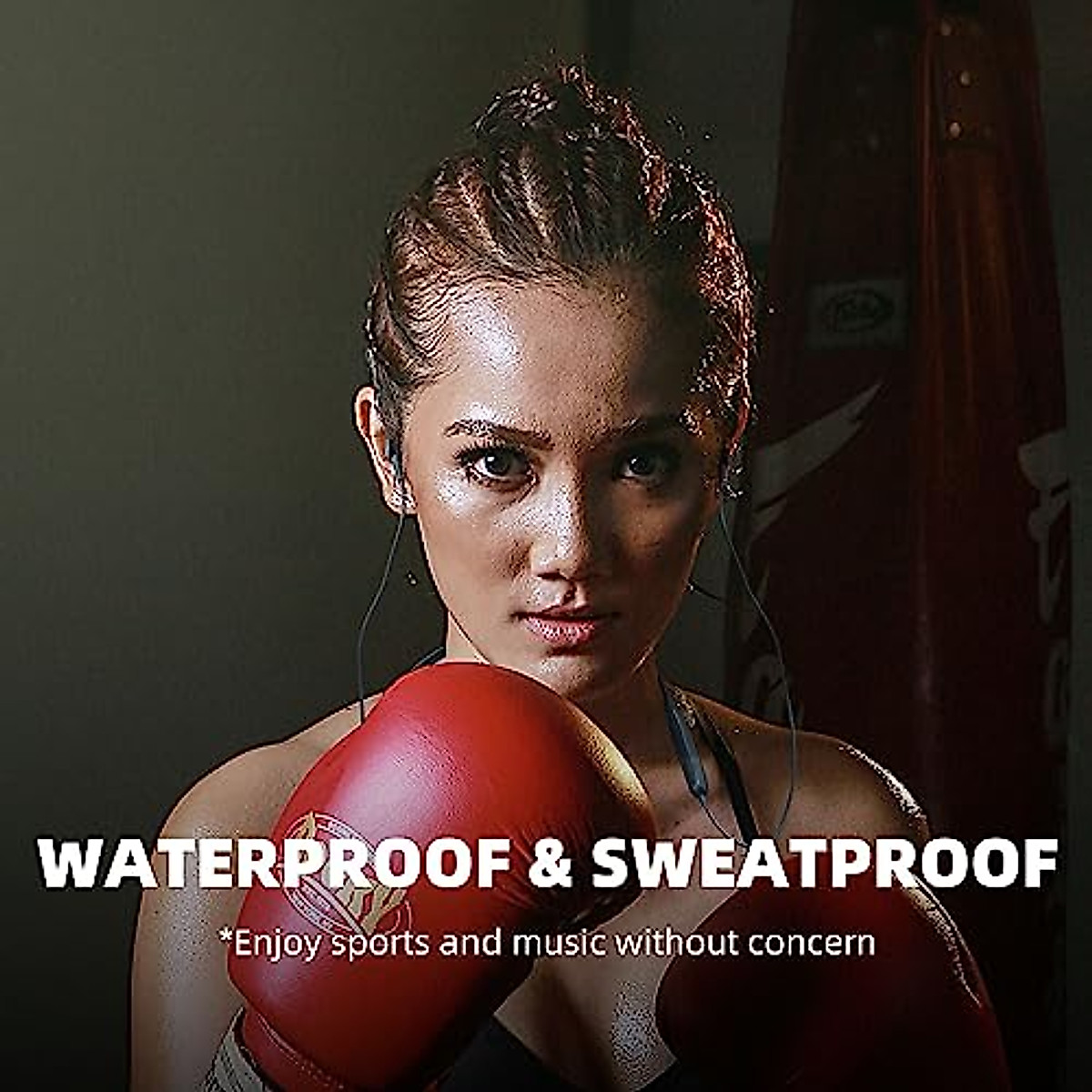 SoundMAGIC S20BT Neckband Bluetooth Headphones Wireless Earphones HiFi Stereo in Ear Headset with Microphone Lightweight Sports Earbuds Long Playtime Stable Connection Black