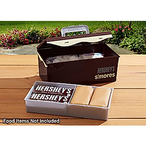 Hershey's S'mores Caddy | For S'mores on the Go | Store All the Essentials for Making S'mores | Perfect for Camping, Picnics, and Tailgating | Removable Tray and Carrying Handle | 00262HSY