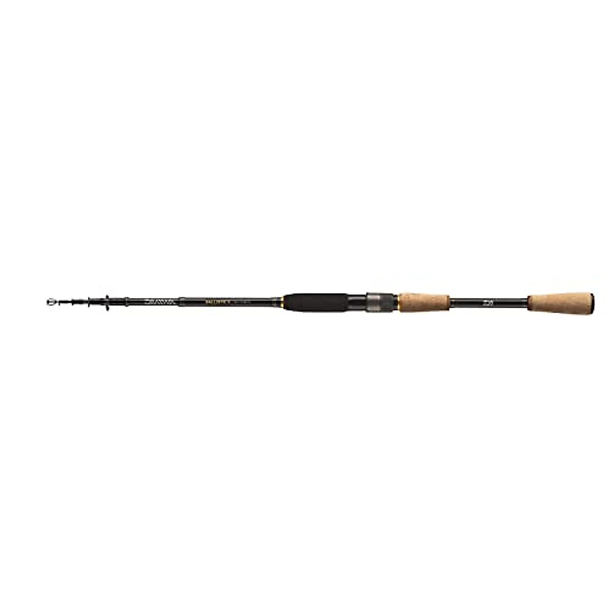 DAIWA Ballistic X Tele Spin, 6.23ft, Lureweight 0.14-0.53 Ounce, 6 Sections, Telescopic Spinning Fishing Rod