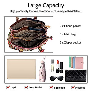 Women Multicolor Splicing Genuine Leather Handbag Designer Hand Woven Satchel Purses Top Handle Shoulder Totes Crossbody Bag (Multicolor)