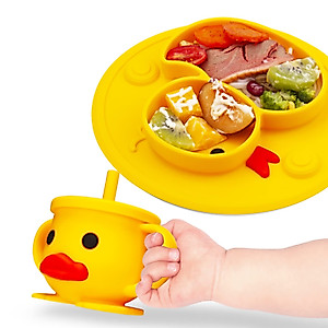 Toddler Cup, Silicone Training Cup, Sippy Cup for Baby, Baby Led Weaning Cup With Lid & Double Handle, Unbreakable, 7oz, 6+ Months