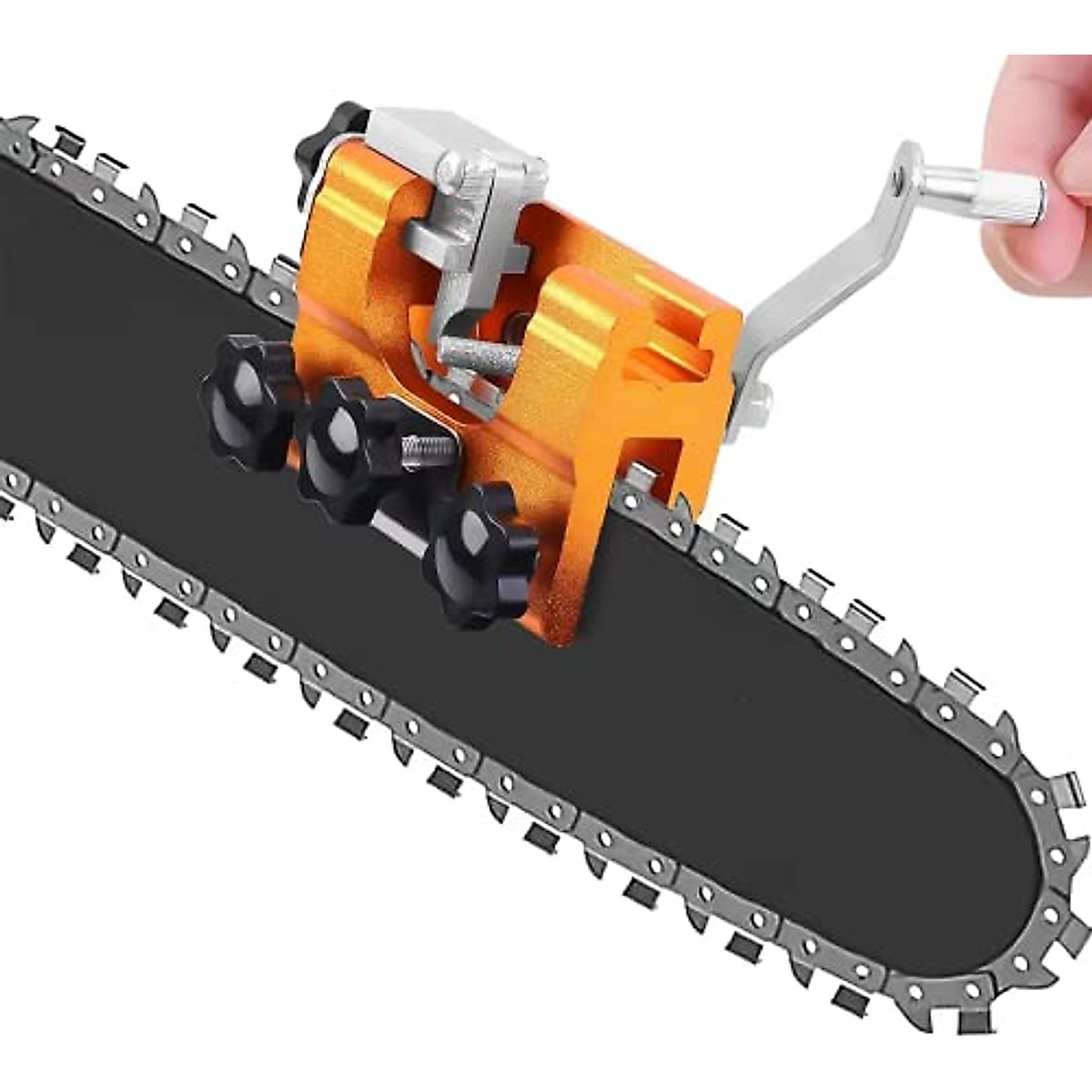 AMESEDAK Chainsaw Sharpener Kit, Chainsaw Chain Sharpening Jig,Suitable for All Kinds of Chain Saws and Electric Saws, for Lumberjack,Garden Worker