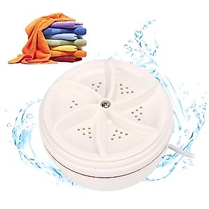 ciciglow Mini Washing Machine, Portable Ultrasonic Washing Machine with Multiple Suction Cup Base,18W, for Rags Towels Underwear Socks