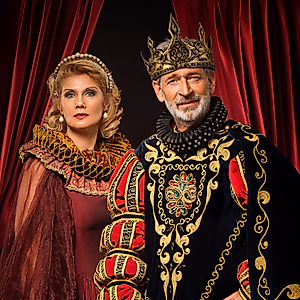 BESPORTBLE King Crown for Men, Foam Cosplay Headband, Old Gold, Mens Prince Diadem for Cosplay, Birthday, Wedding, Halloween, Prom, Random Pattern