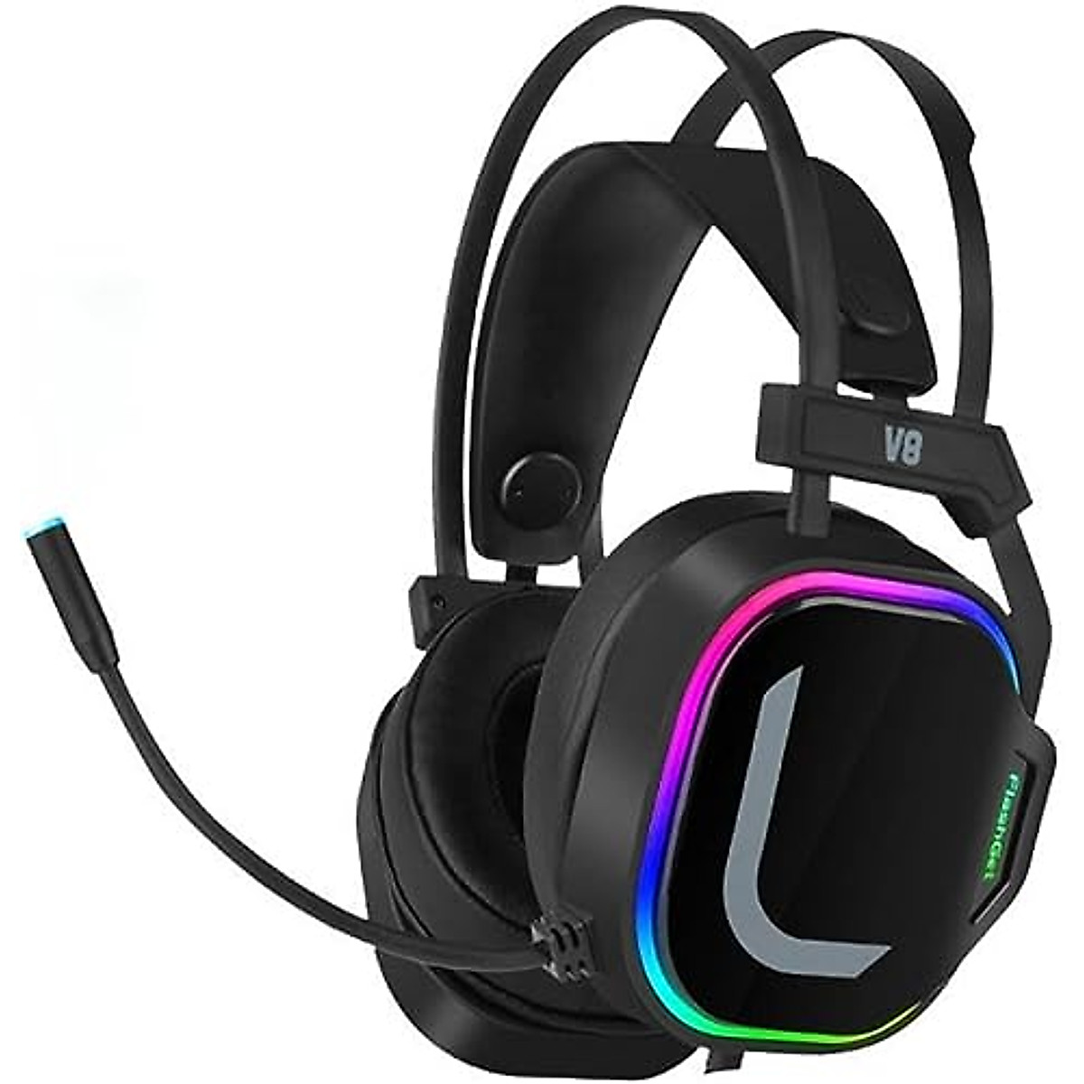 PATINS Wireless Gaming Headset Headset Headset Wired Noise Cancelling Headphones Black Headphones Cord Headphones Laptop Headphone Single Sided Computer Headphone Earbuds Light