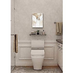 SUMGAR Dog with Angel Canvas Wall Art Abstract White Prints Animal Artwork Golden Retriever Lover for Bedroom Living Room Bathroom, 12 x 16 in