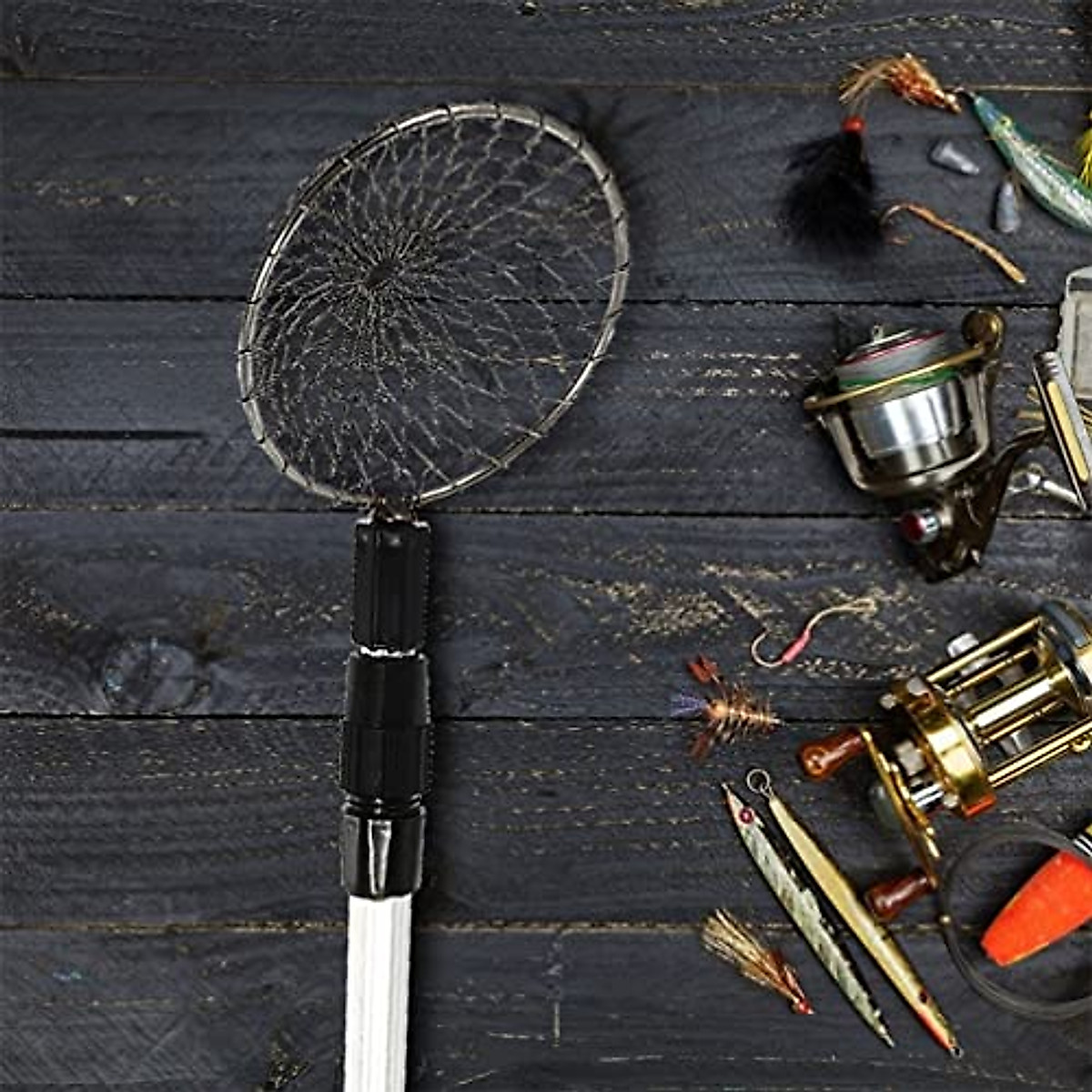 Obuyke Ice Fishing Skimmer Scoop Ice Fishing Scooper Ladle with Long Handle Ice Fishing Gear for Scooping Out Ice While Ice Fishing