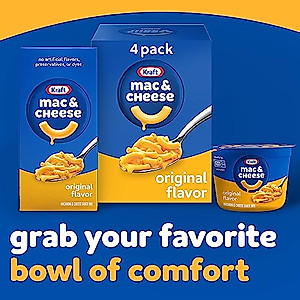 Kraft Original Macaroni & Cheese Dinner (4 ct Pack, 7.25 oz Boxes)