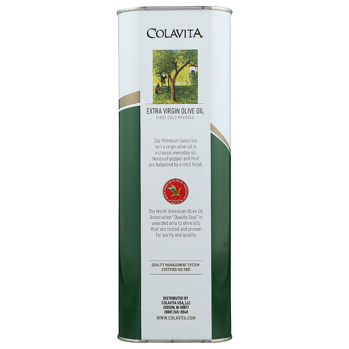 Colavita Extra Virgin Olive Oil in Tin, 3L Tin