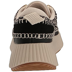 Dolce Vita Women's DOLEN Sneaker, White/Black, 8.5