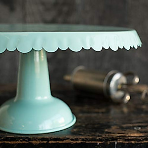 Now Designs Tin Cake Stand, Aqua