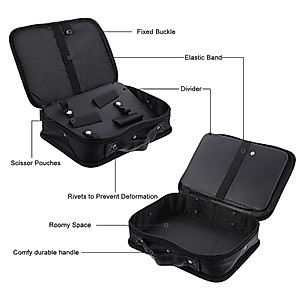 Barber Tool Bag, Hair Clipper Bag Cutting Scissors Storage Bag Shaving Kits Haircut Accessories Organizer Bag for Women Men