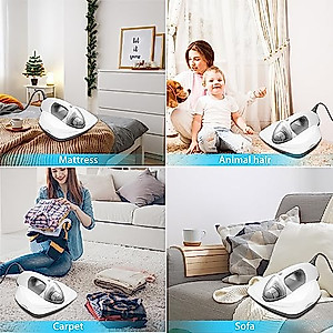 Jic tcaik Bed Vacuum Cleaner,12kpa Machine Household Strong Suction Handheld Mattress Vacuum Cleaner Steamer with Heat Uv Sanitizing Light,Clean Up for Pillows,Sheet,Couch, Blankets,(Corded)