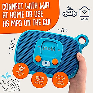 Jooki Music Player for Kids Core Bundle - Portable Audio Player- Screen Free Imagination Building (Player + 8 Tokens)